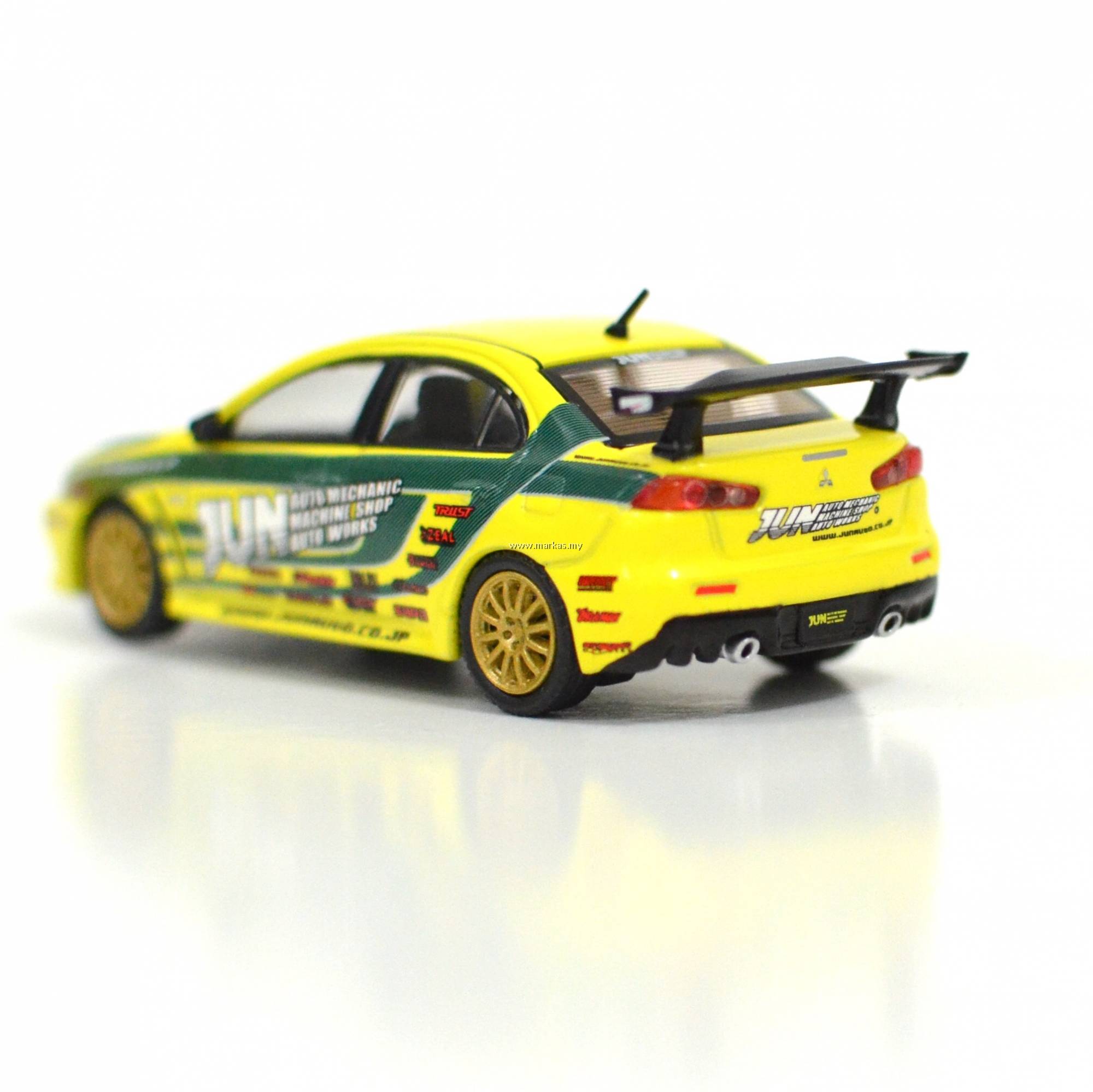 TARMAC WORKS MITSUBISHI LANCER EVO X TOURING CAR - TUNED BY JUN