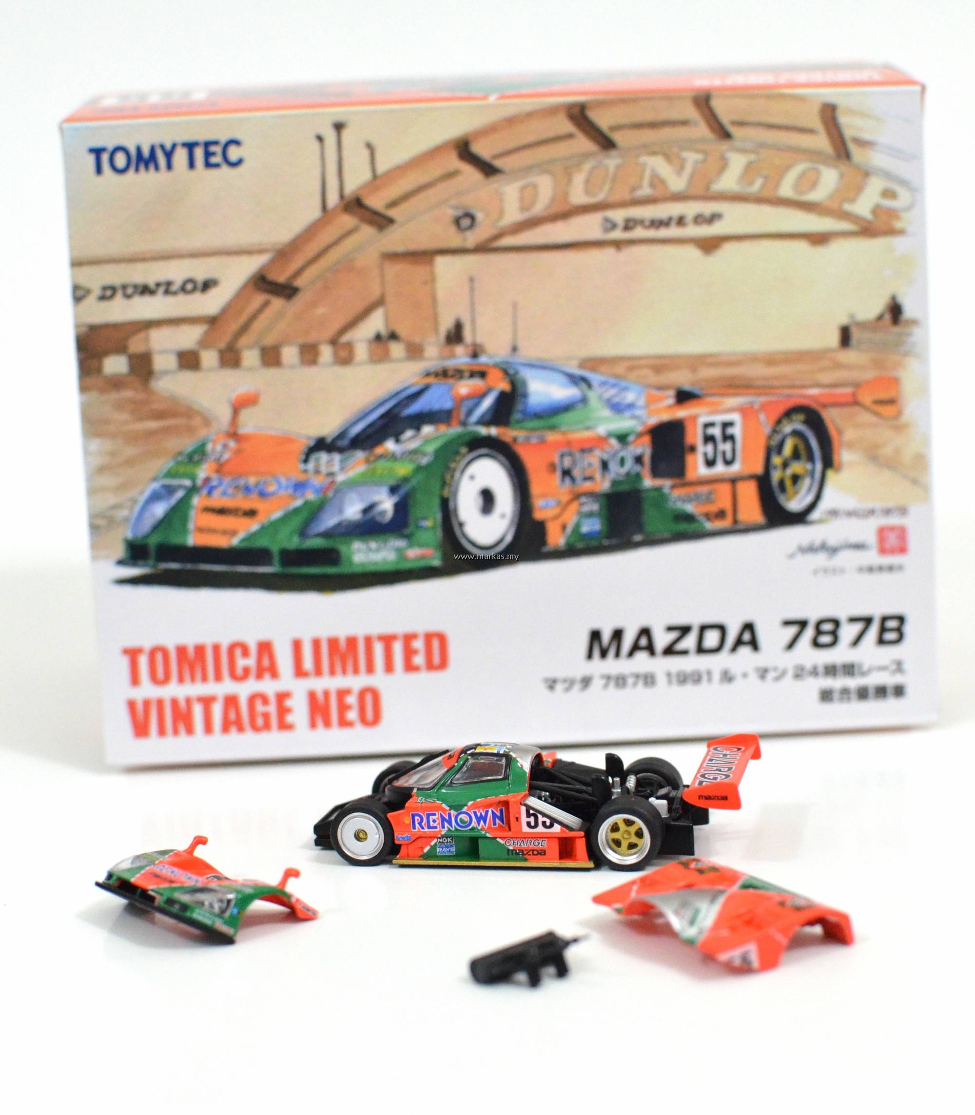 TOMICA LIMITED VINTAGE MAZDA 787B 1991 LE MANS WINNER'S CAR
