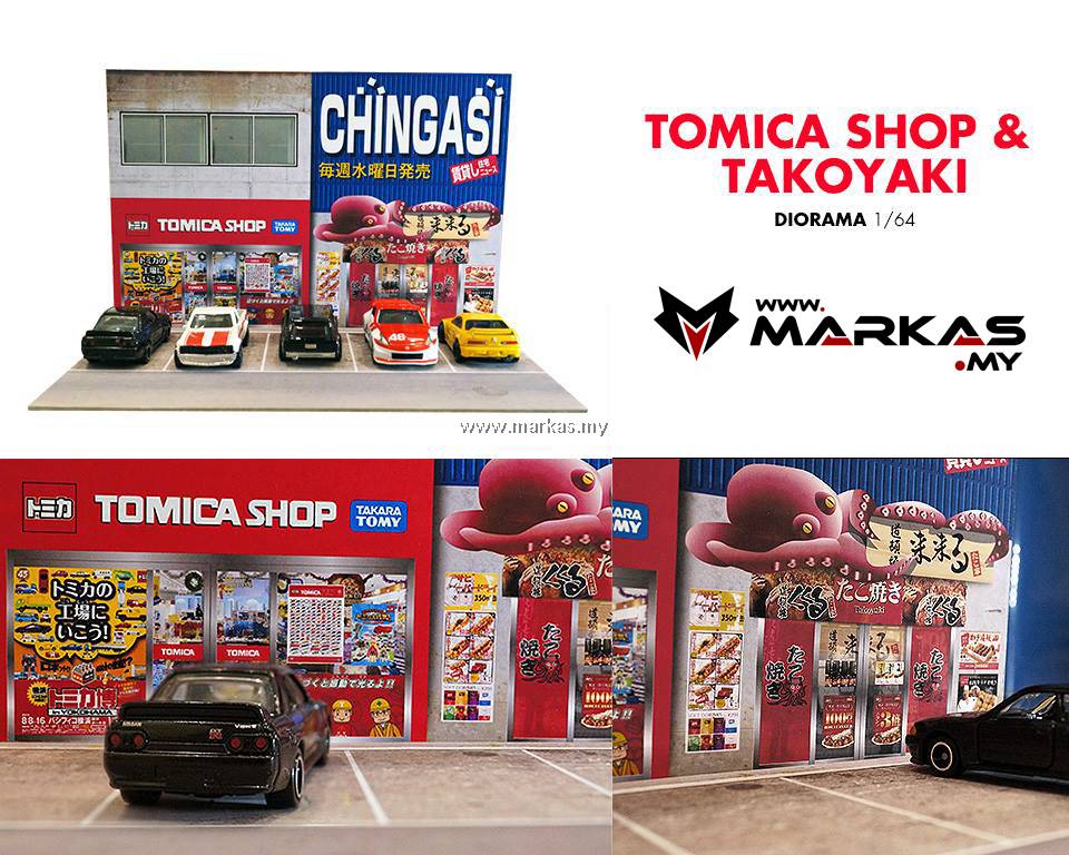 DIORAMA 1/64 - TOMICA SHOP & TAKOYAKI