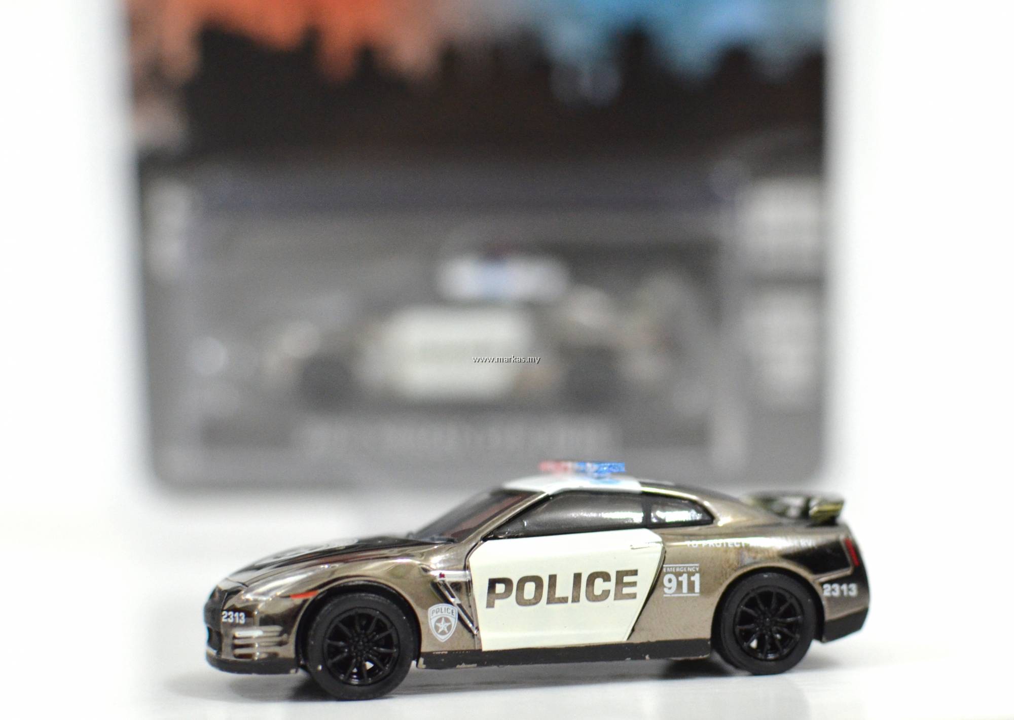 GREENLIGHT X MIJO EXCLUSIVE 2015 NISSAN GT-R R35 US POLICE