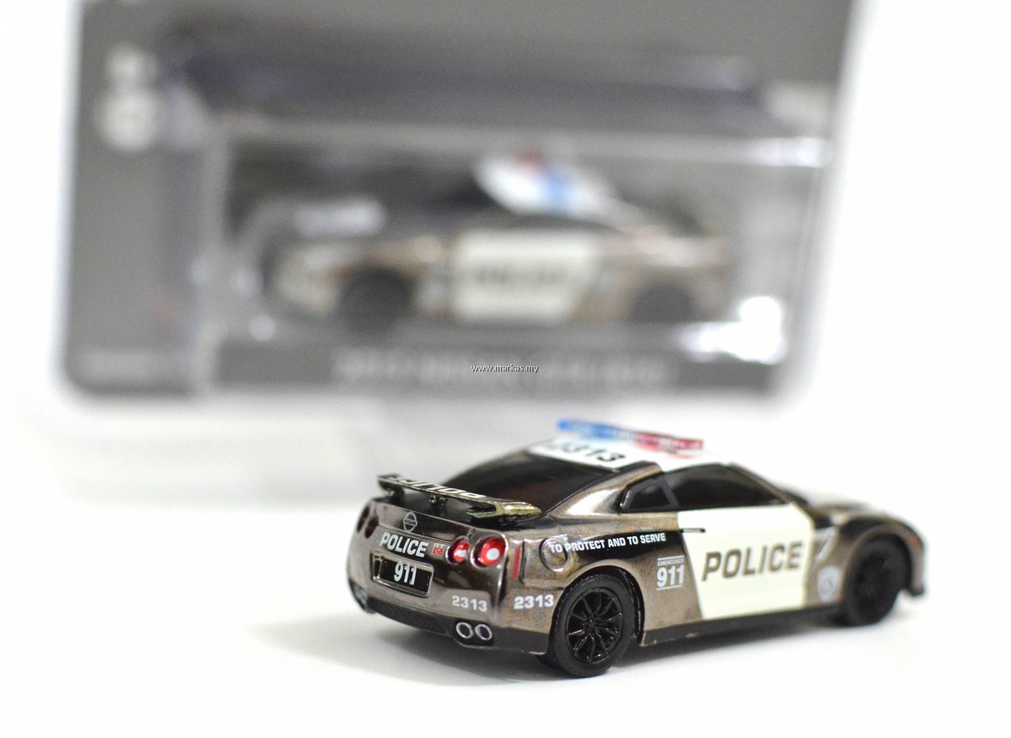 GREENLIGHT X MIJO EXCLUSIVE 2015 NISSAN GT-R R35 US POLICE