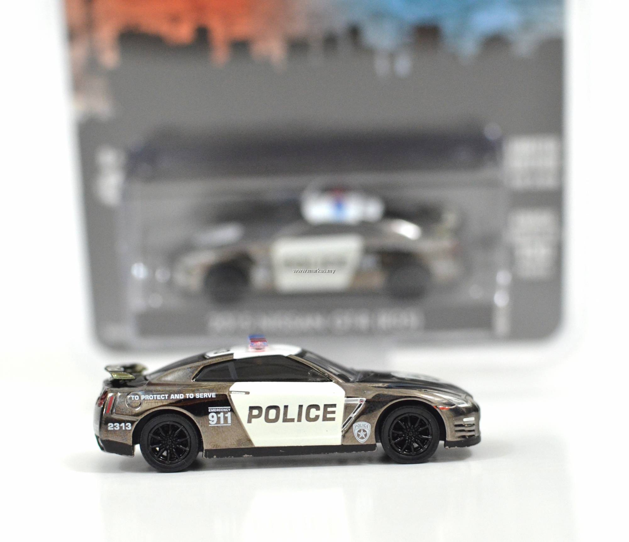 GREENLIGHT X MIJO EXCLUSIVE 2015 NISSAN GT-R R35 US POLICE