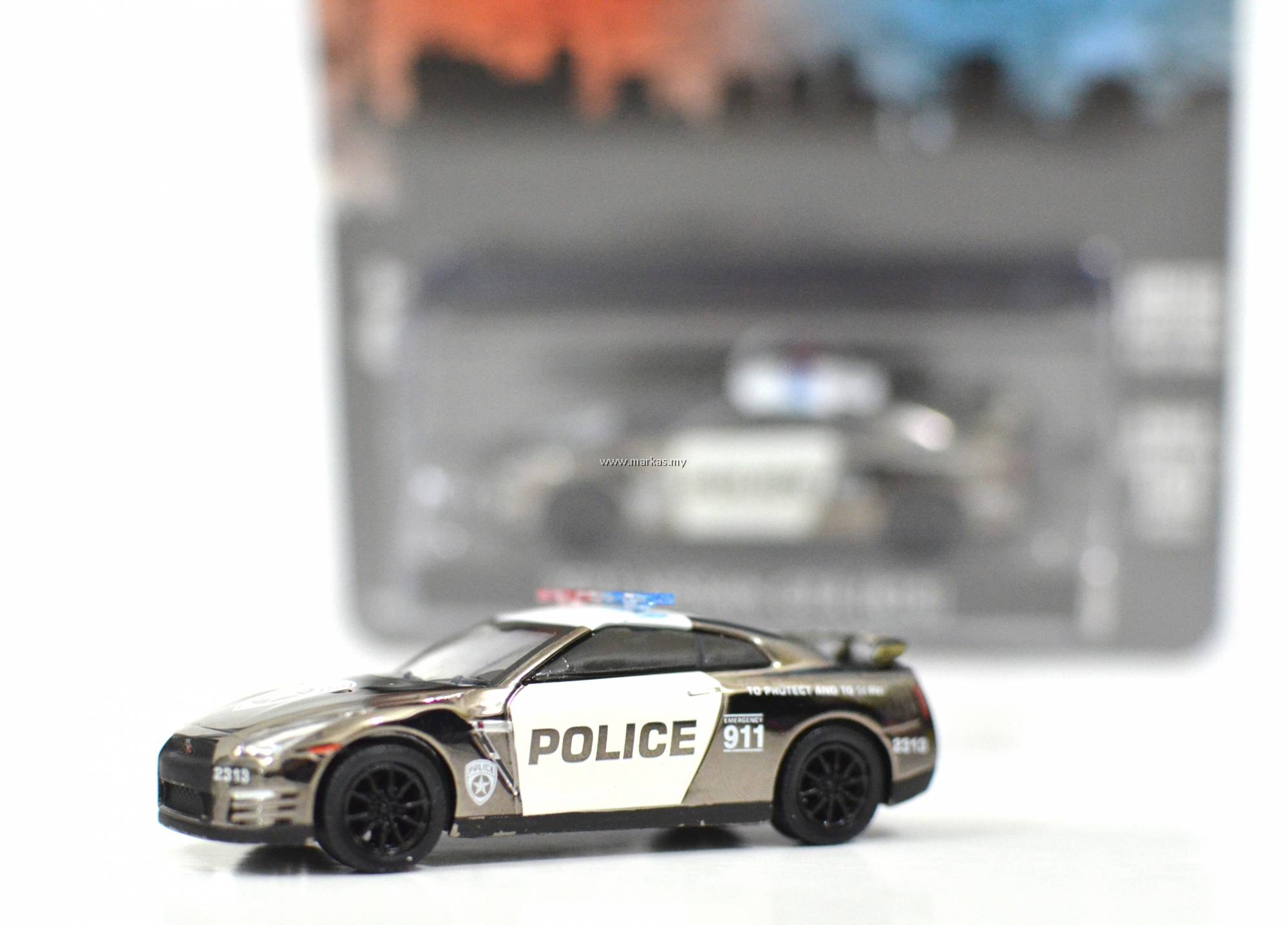 GREENLIGHT X MIJO EXCLUSIVE 2015 NISSAN GT-R R35 US POLICE