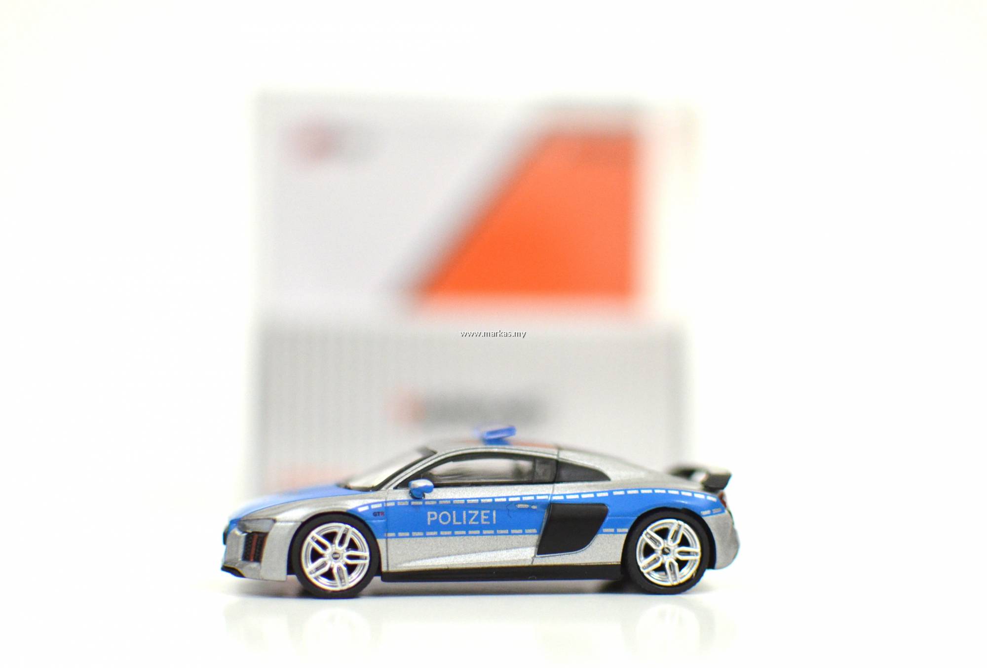 TARMAC WORKS GLOBAL64 AUDI R8 V10 PLUS GERMAN POLIZEI