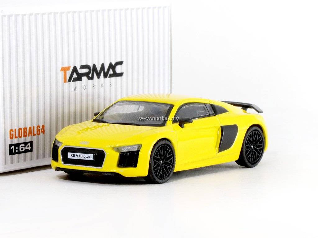 TARMAC WORKS GLOBAL64 1/64 AUDI R8 V10 PLUS -VEGAS YELLOW