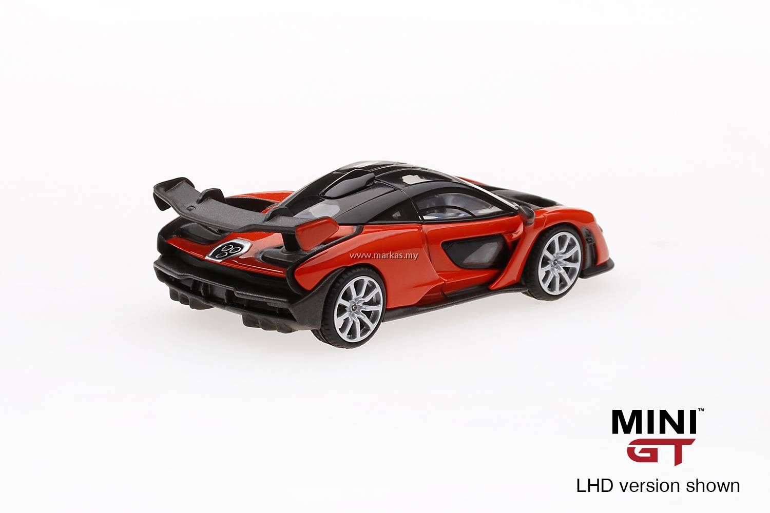 MINI GT 1/64 MCLAREN SENNA MIRA ORANGE (RHD)