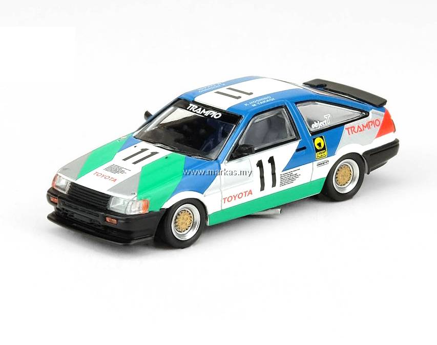INNO MODELS INNO64 1/64 TOYOTA COROLLA LEVIN AE86 #11 TRAMPIO JTCC 1985