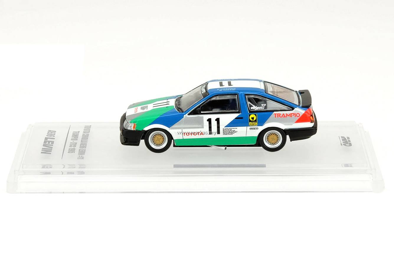 INNO MODELS INNO64 1/64 TOYOTA COROLLA LEVIN AE86 #11 TRAMPIO JTCC 1985