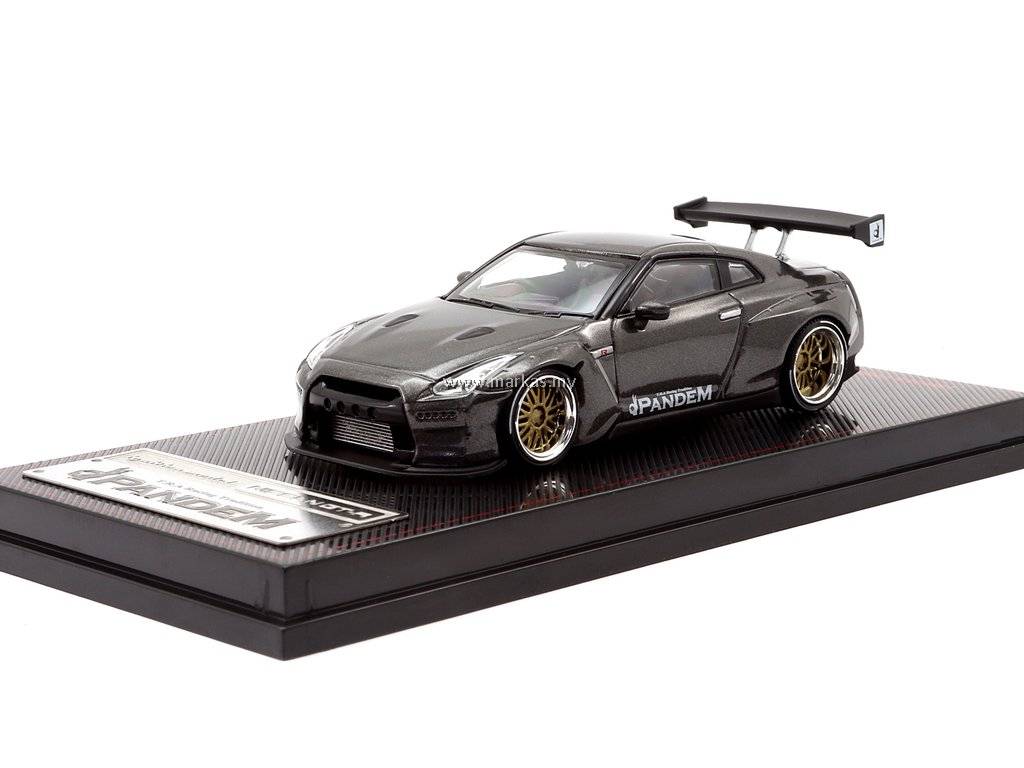 IGNITION MODEL 1/64 PANDEM R35 GT-R GUN METALLIC