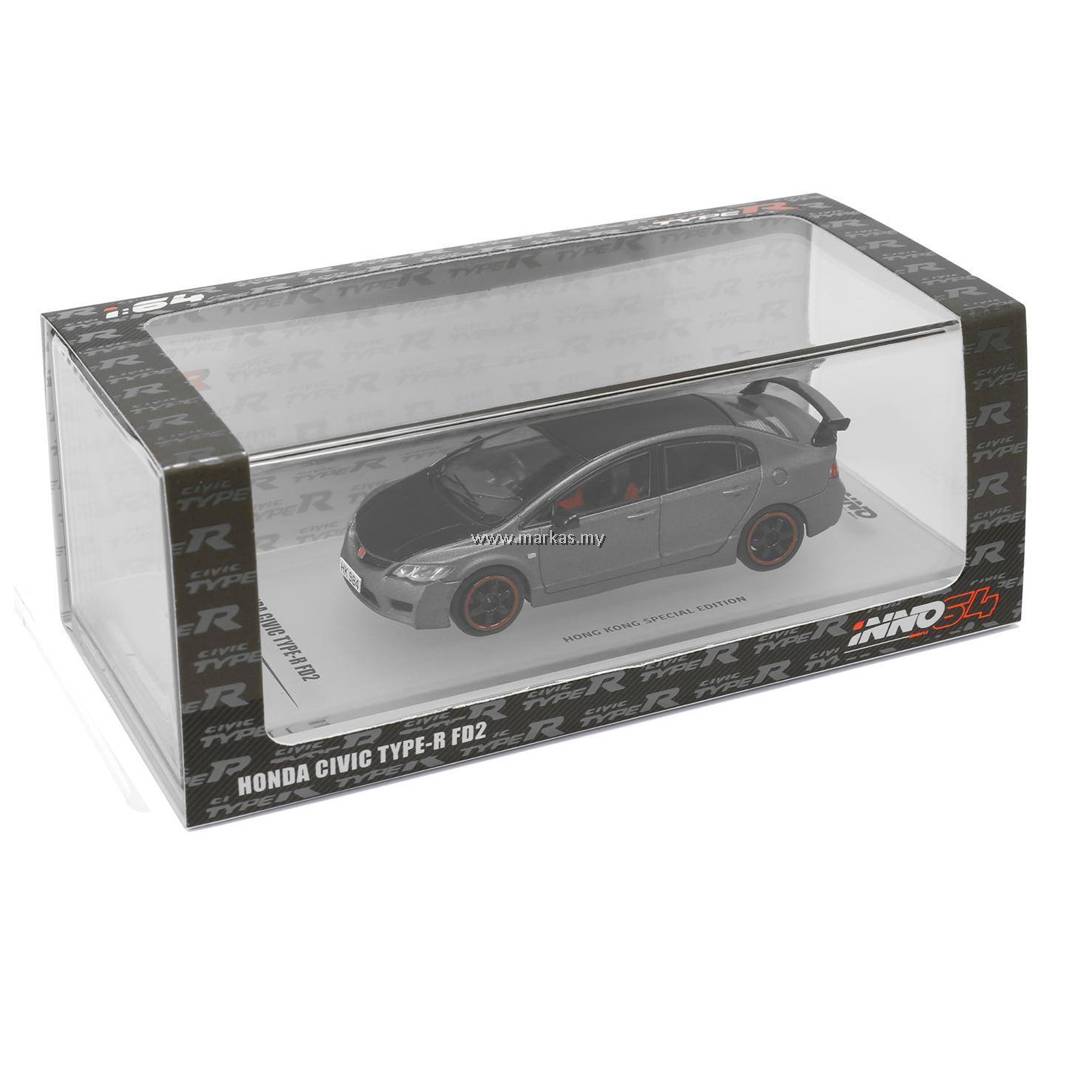 INNO MODELS INNO64 1/64 HONDA CIVIC TYPE R FD2 MATT GREY (HONG KONG AEON EXCLUSIVE) *NO STICKER ...
