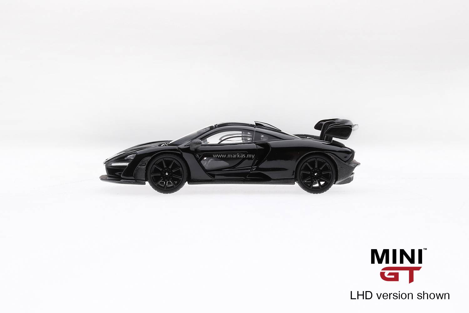 MINI GT 1/64 MCLAREN SENNA ONYX BLACK (RHD)