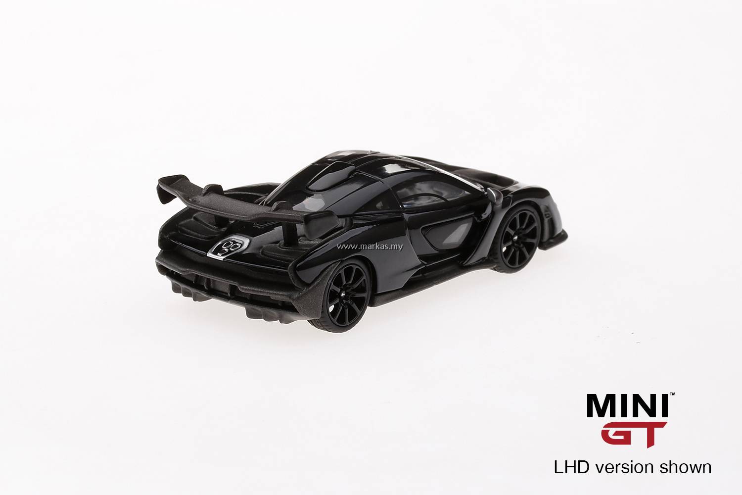 MINI GT 1/64 MCLAREN SENNA ONYX BLACK (RHD)