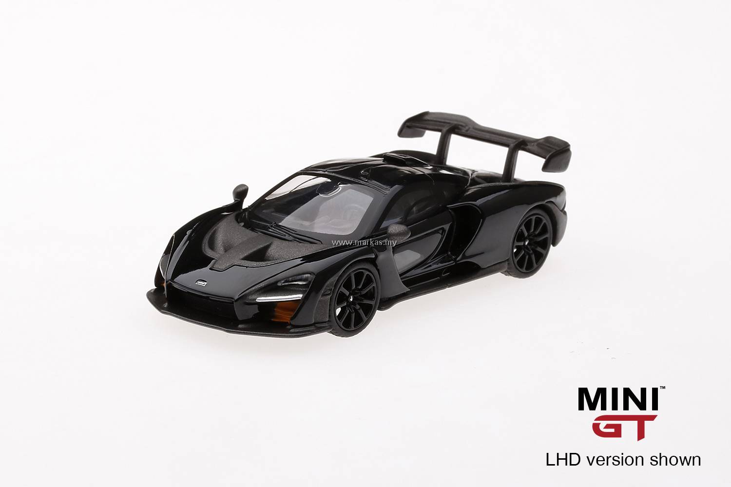 MINI GT 1/64 MCLAREN SENNA ONYX BLACK (RHD)