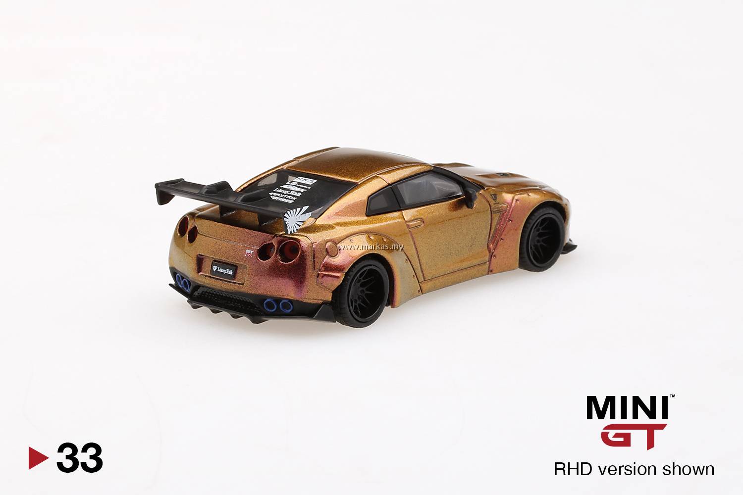 MINI GT 1/64 #33 HK TOYEAST EXCLUSIVE LB★WORKS NISSAN GT-R R35 TYPE 1 ...
