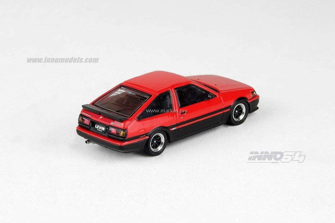 INNO MODELS INNO64 1/64 JAPAN EXCLUSIVE -TOYOTA COROLLA AE86 LEVIN RED ...