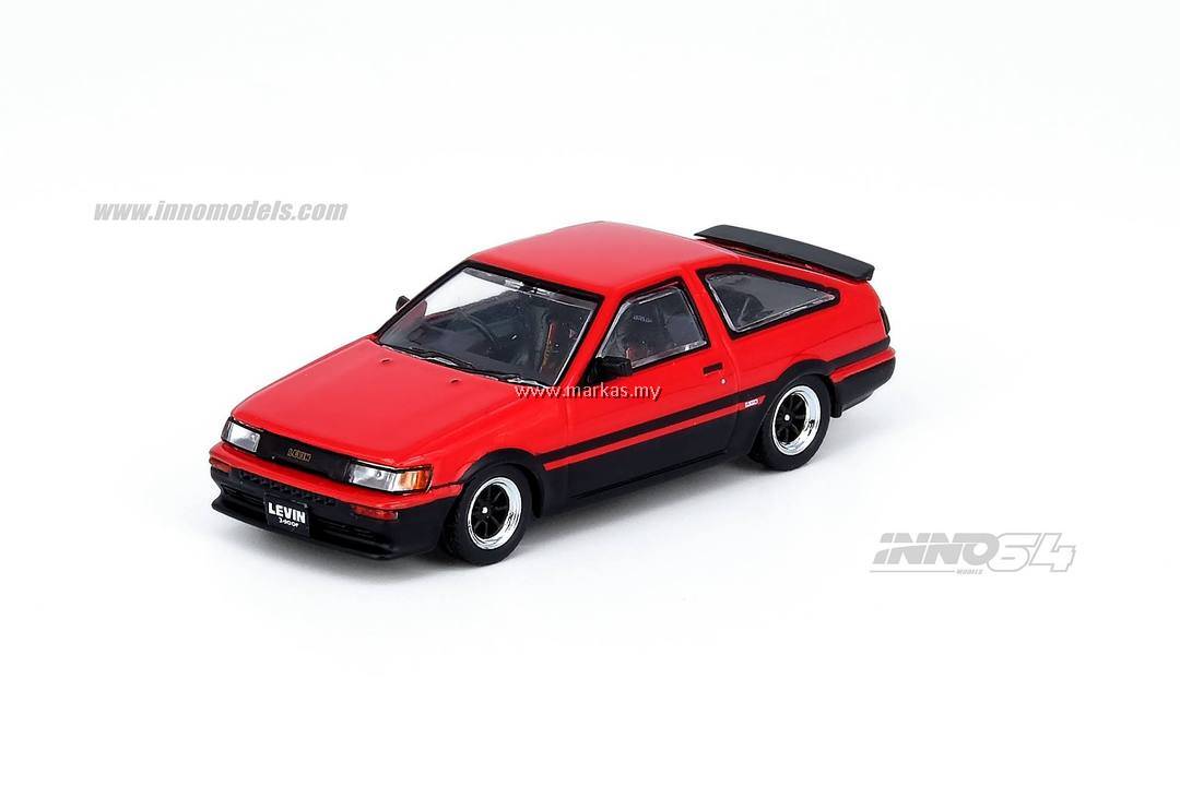 INNO MODELS INNO64 1/64 JAPAN EXCLUSIVE -TOYOTA COROLLA AE86 LEVIN RED ...