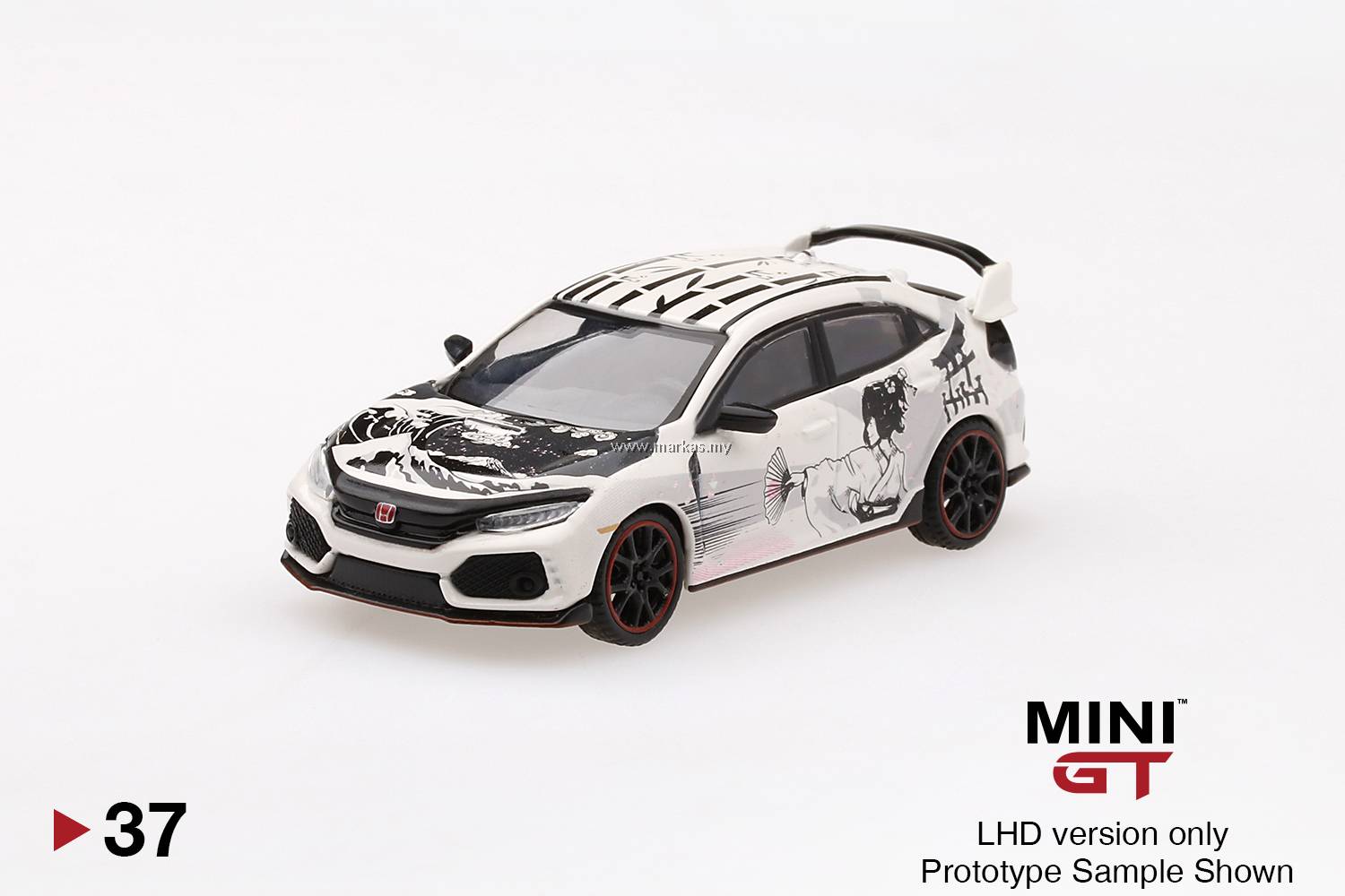 MINI GT 1/64 #37 HONDA CIVIC TYPE R (FK8) ARTCAR MANGA 2018 PARIS ...