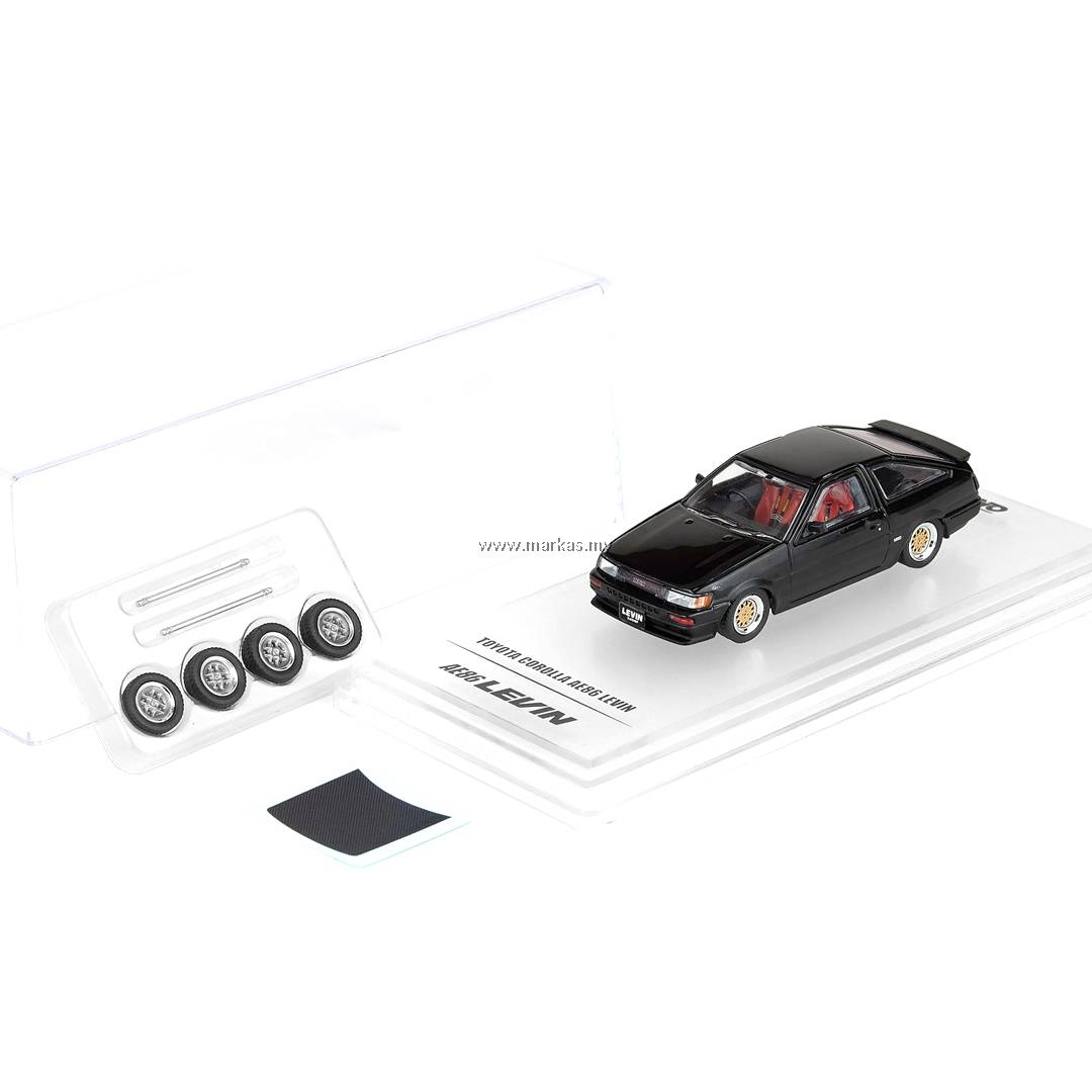 INNO MODELS INNO64 1/64 TOYOTA COROLLA AE86 LEVIN BLACK WITH EXTRA ...