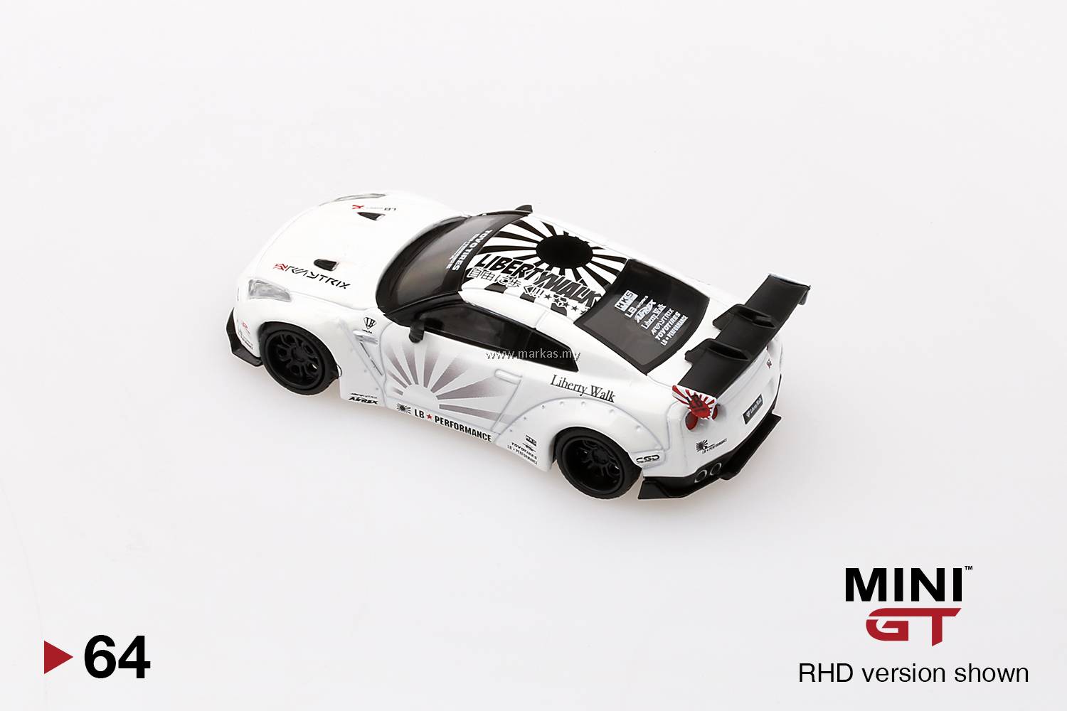 MINI GT 1/64 #64 LB WORKS NISSAN GT-R R35 TYPE 1 REAR WING VERS 1+ 2 ...