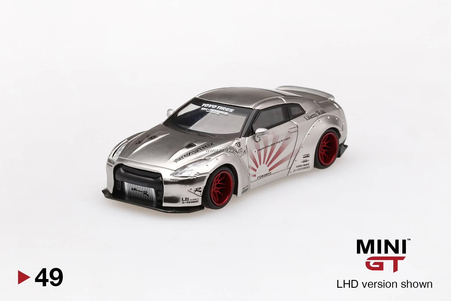 MINI GT 1/64 #49 LB WORKS NISSAN GT-R R35 TYPE 1 REAR WING VERSION 2 ...