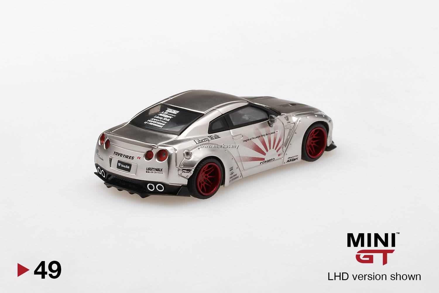 MINI GT 1/64 #49 LB WORKS NISSAN GT-R R35 TYPE 1 REAR WING VERSION 2 ...