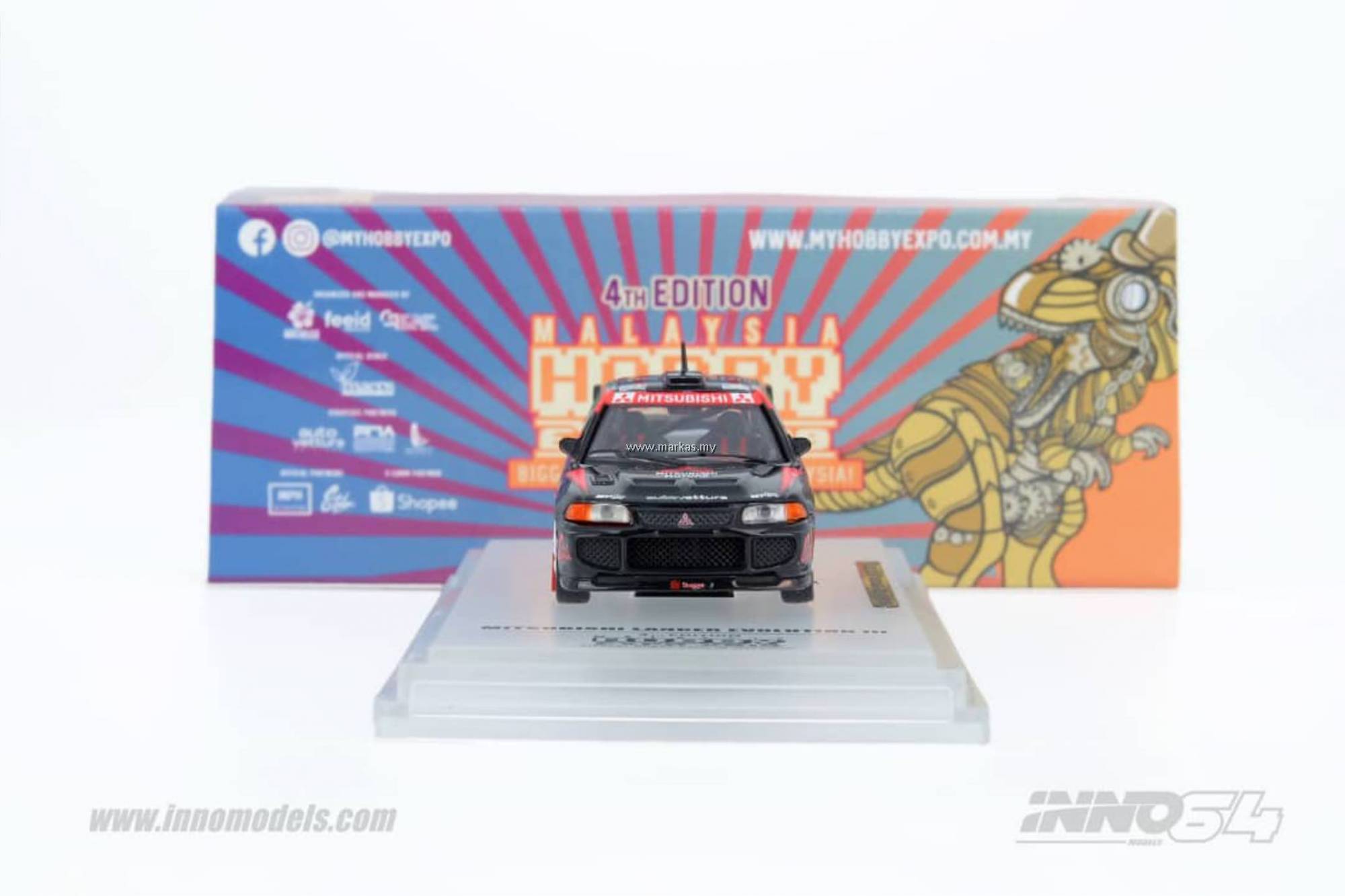 INNO MODELS INNO64 1/64 MHX EXCLUSIVE MITSUBISHI EVO III WITH MHX DECALS