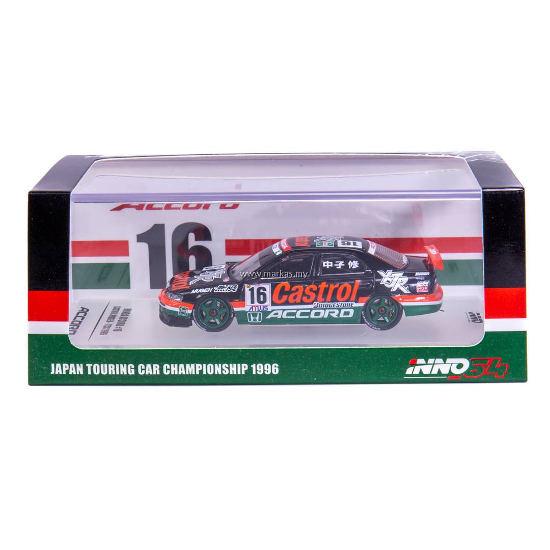 INNO MODELS INNO64 1/64 HONDA ACCORD #16 MUGEN CASTROL JTCC 1996