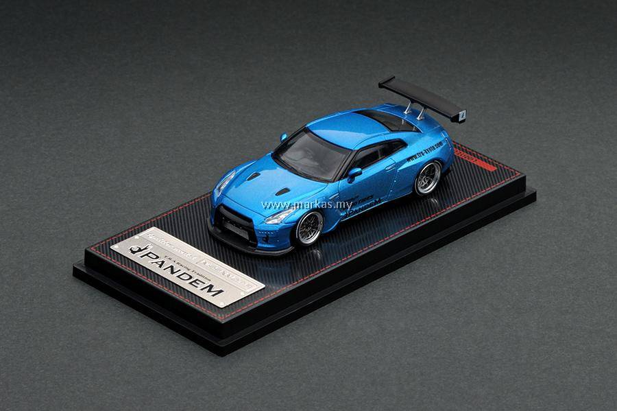 IGNITION MODEL 1/64 PANDEM R35 GT-R BLUE METALLIC