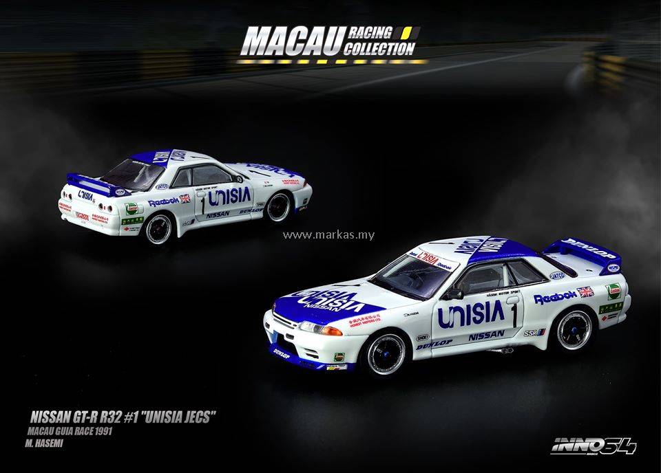 INNO MODELS INNO64 1/64 NISSAN GT-R R32 #1 "UNISIA JECS"