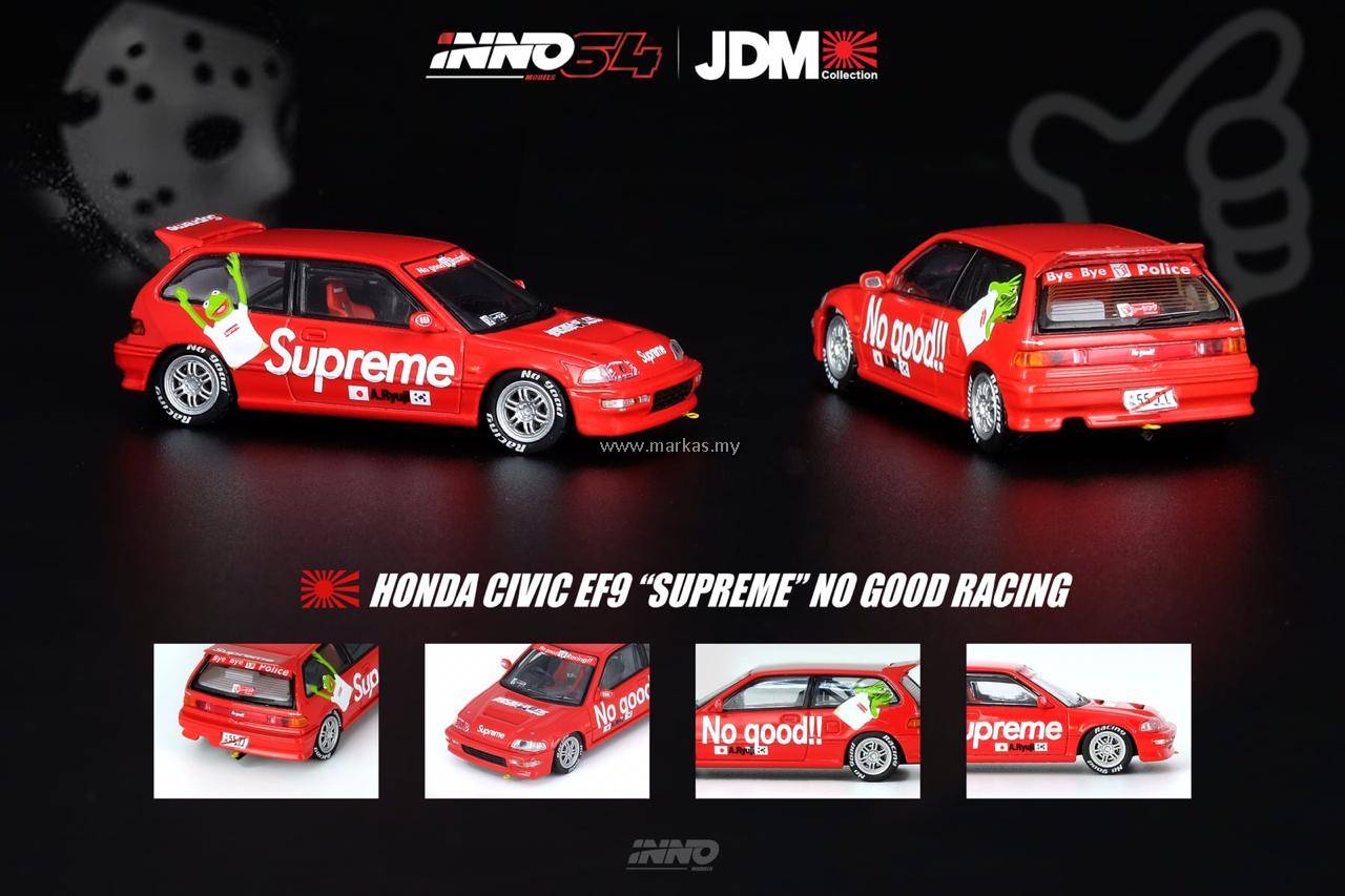 INNO MODELS INNO64 1/64 HONDA CIVIC EF9 SUPREME NO GOOD RACE JDM COLLECTION