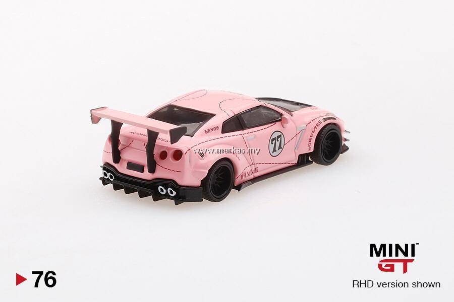 MINI GT 1/64 #76 LB WORKS NISSAN GTR R35 TYPE 2 REAR WING VER 3 PINK ...