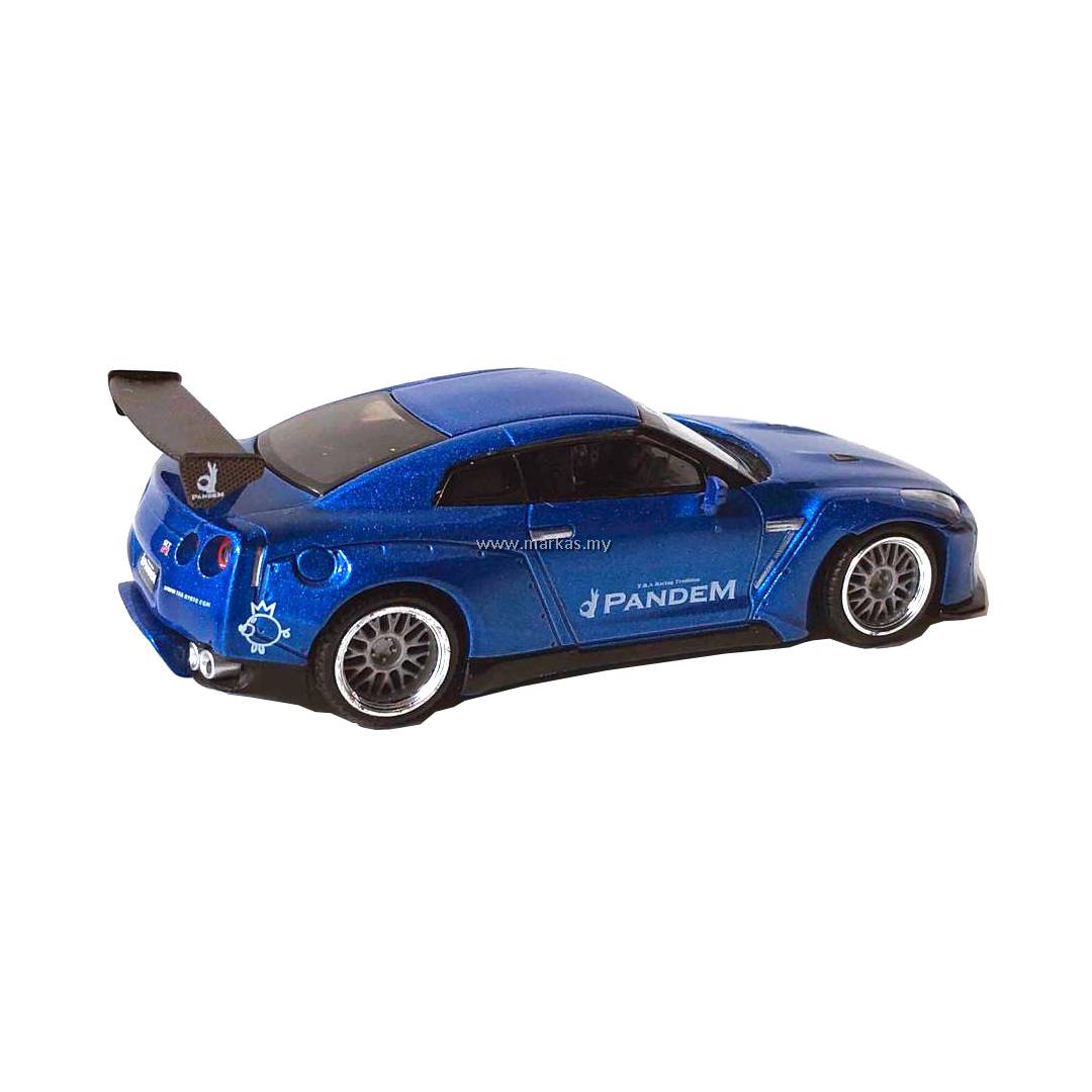 MINI GT 1/64 #96 PANDEM NISSAN GT-R R35 GT WING METALLIC BLUE *TOKYO ...