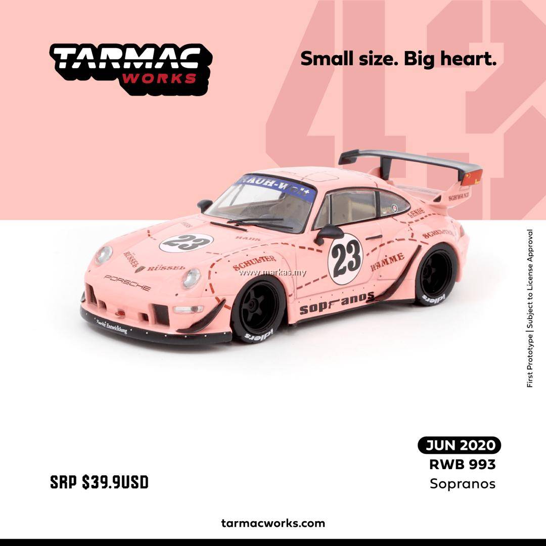 (PO) TARMAC WORKS 1/43 PORSCHE RWB 993 OBA BONE