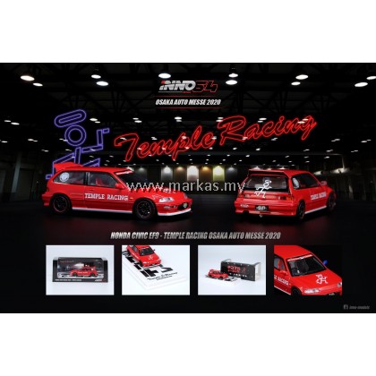 INNO MODELS INNO64 1/64 HONDA CIVIC EF9 TEMPLE RACING OSAKA AUTO MESSE ...