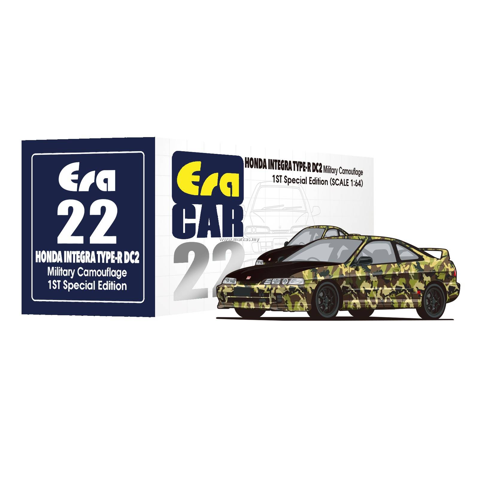 (PO) ERA CAR 1/64 #22 HONDA INTEGRA TYPE R DC2 1ST SPECIAL EDITION ...