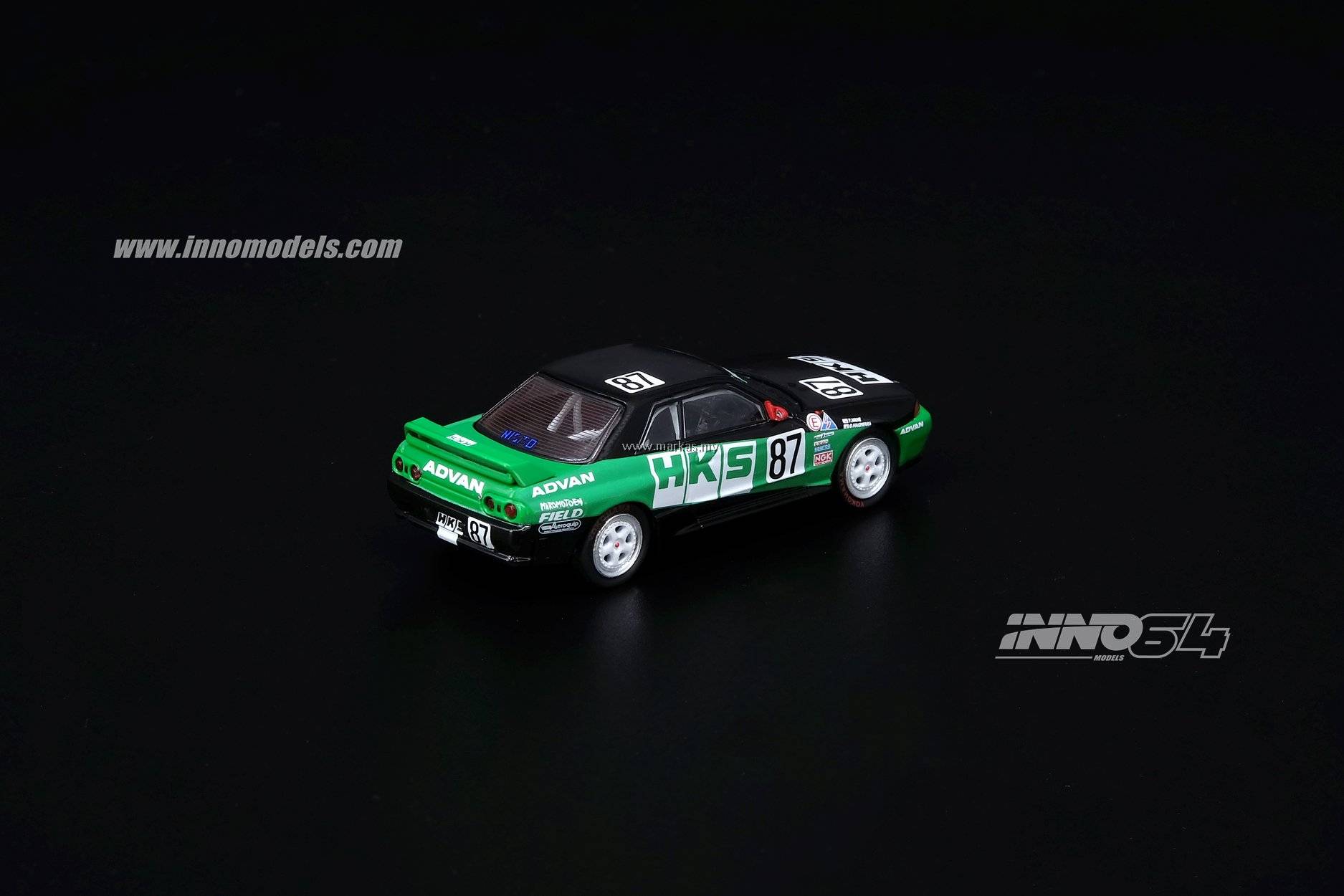 INNO MODELS INNO64 1/64 NISSAN SKYLINE GT-R R32 #87 HKS JTC 1992