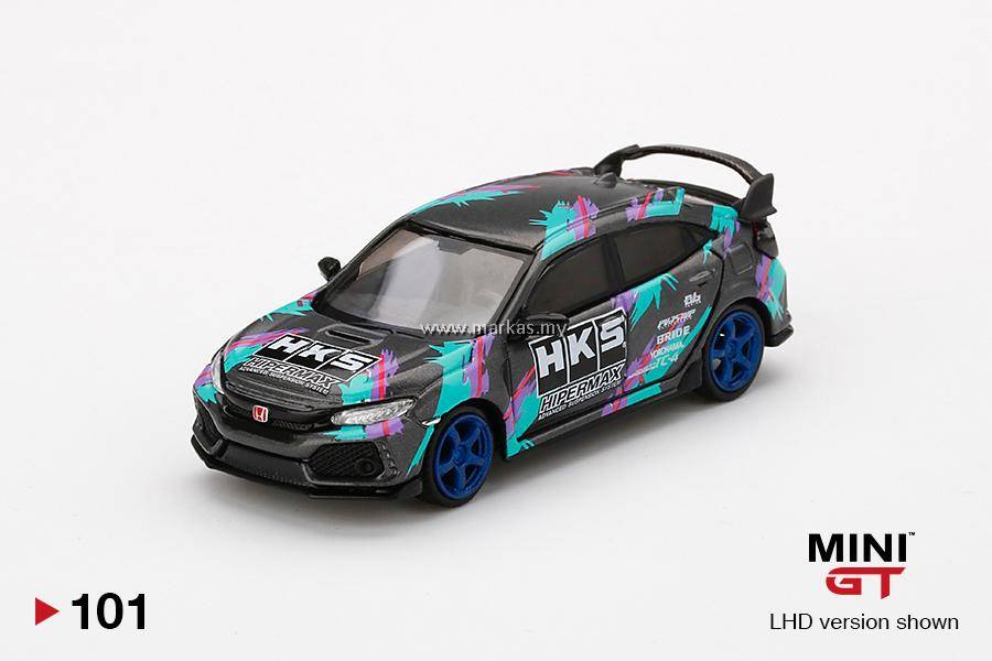 MINI GT 1/64 #101 HONDA CIVIC TYPE R (FK8) HKS 2018 TIME ATTACK