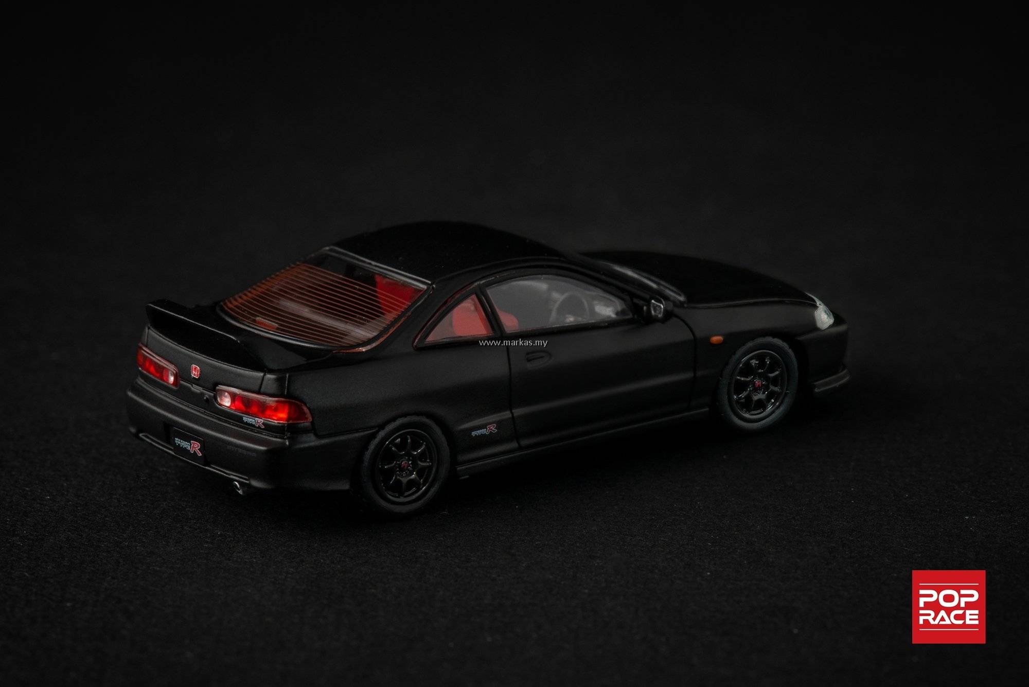 (PO) INNO MODELS INNO64 X POP RACE 1/64 HONDA INTEGRA DC2 TYPE R MATT BLACK