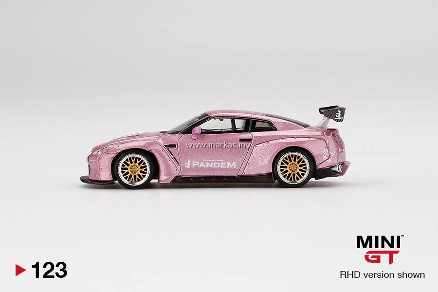 MINI GT 1/64 #123 PANDEM NISSAN GT-R R35 GT WING PASSION PINK