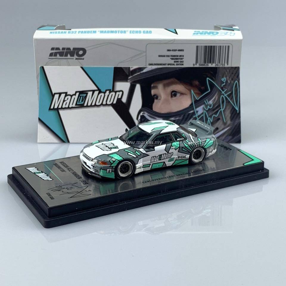 INNO MODELS X MADMOTOR INNO64 1/64 NISSAN R32 PANDEM MAD MOTOR ECHO GAO ...