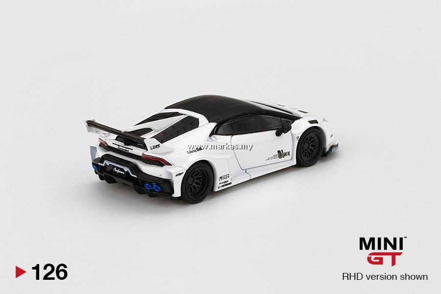 MINI GT 1/64 #126 LB WORKS LAMBORGHINI HURACAN GT WHITE