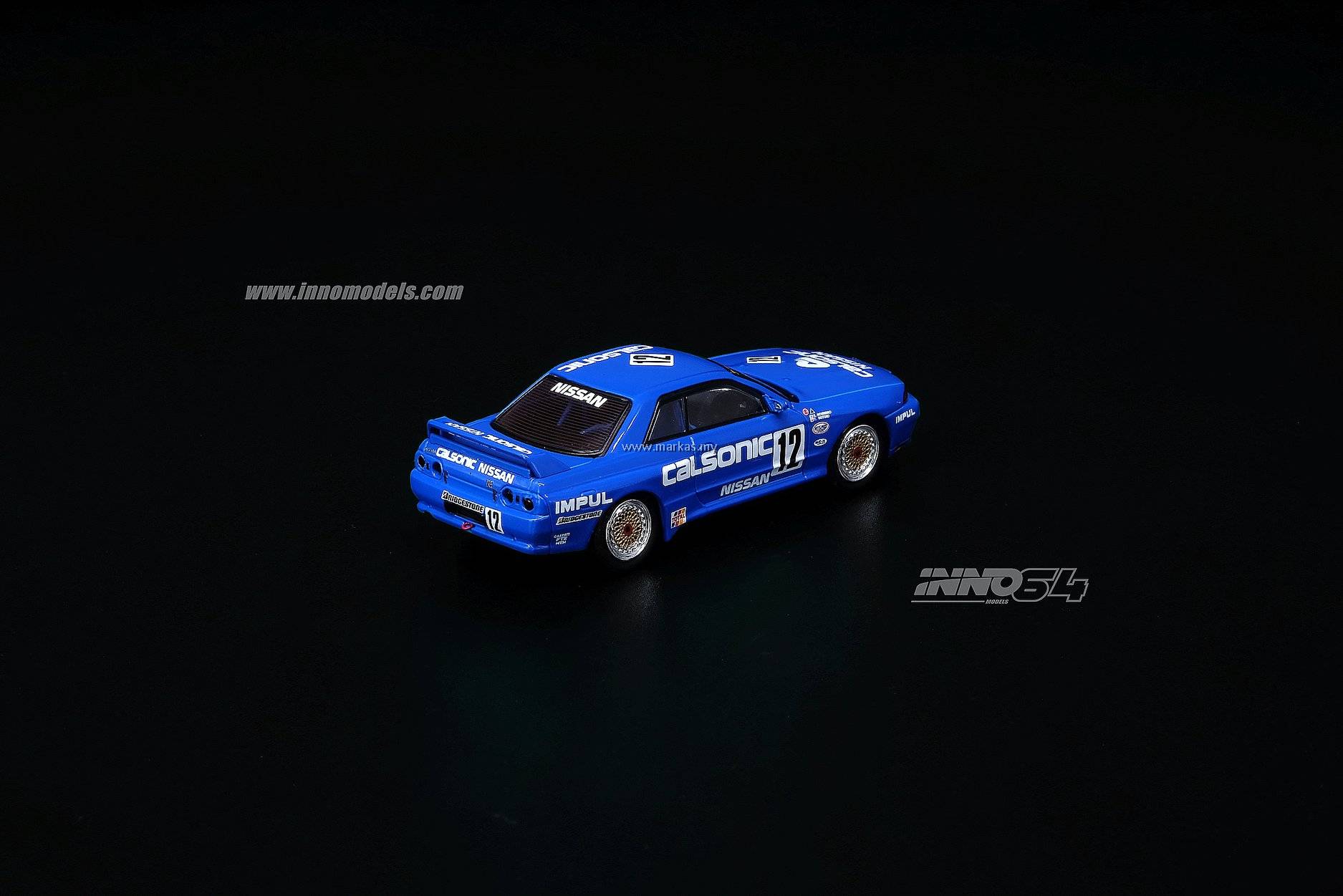 INNO MODELS INNO64 1/64 NISSAN SKYLINE GT-R R32 #12 CALSONIC JTC 1990