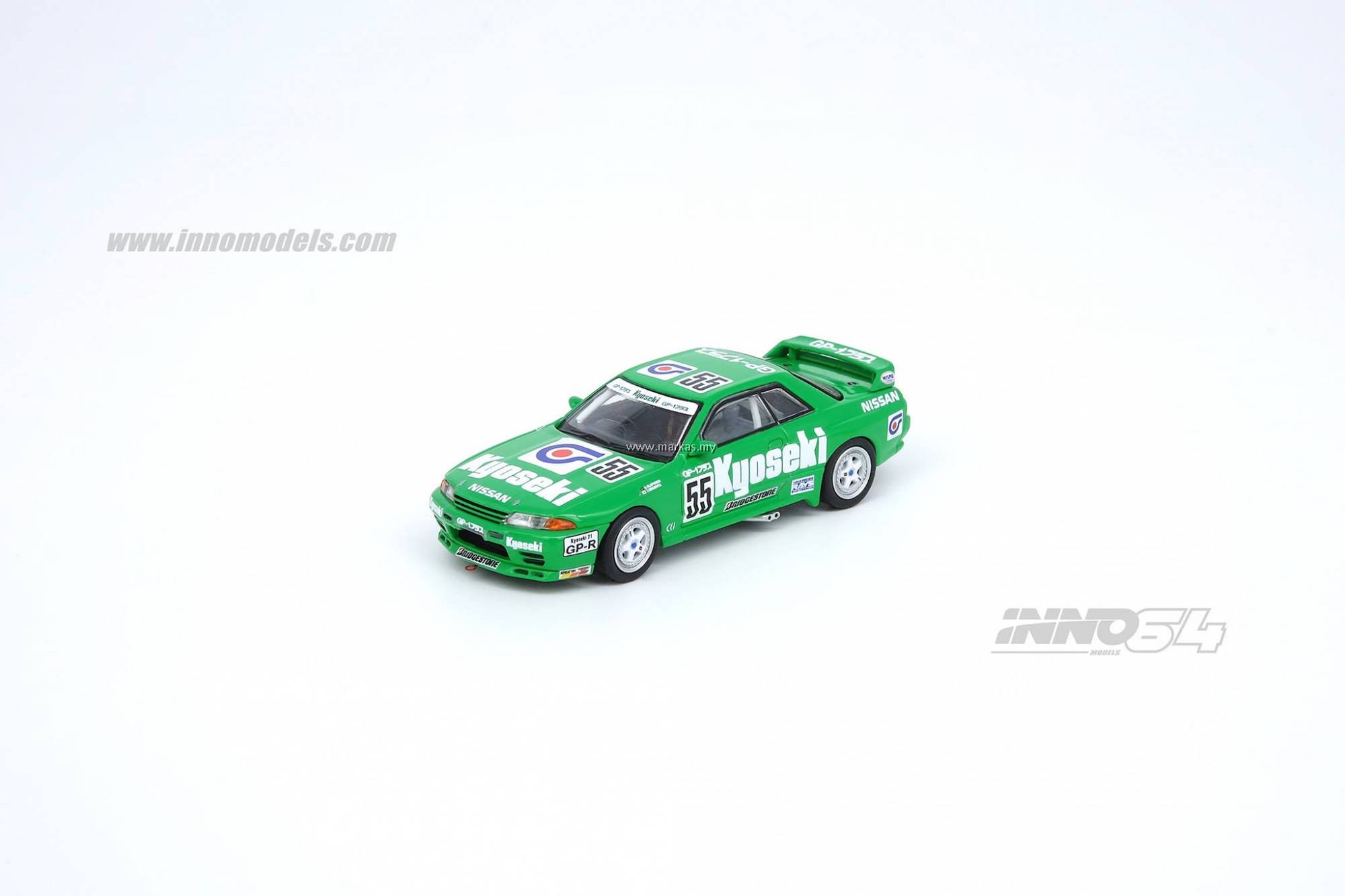 INNO MODELS INNO64 1/64 NISSAN SKYLINE GT-R R32 #55 NIKKO KYOSEI GP1 ...