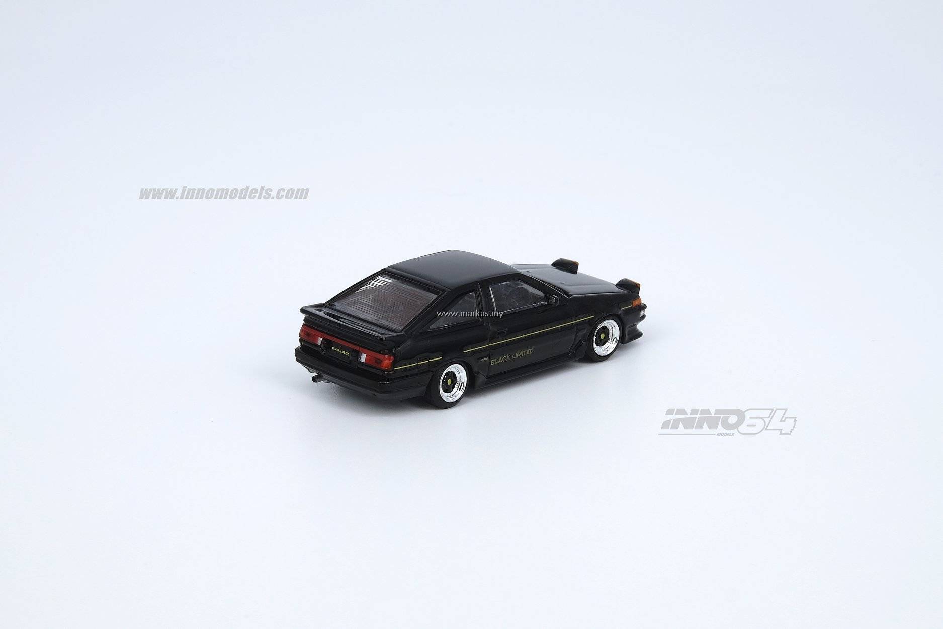 INNO MODELS INNO64 1/64 TOYOTA SPRINTER TRUENO AE86 BLACK LIMITED