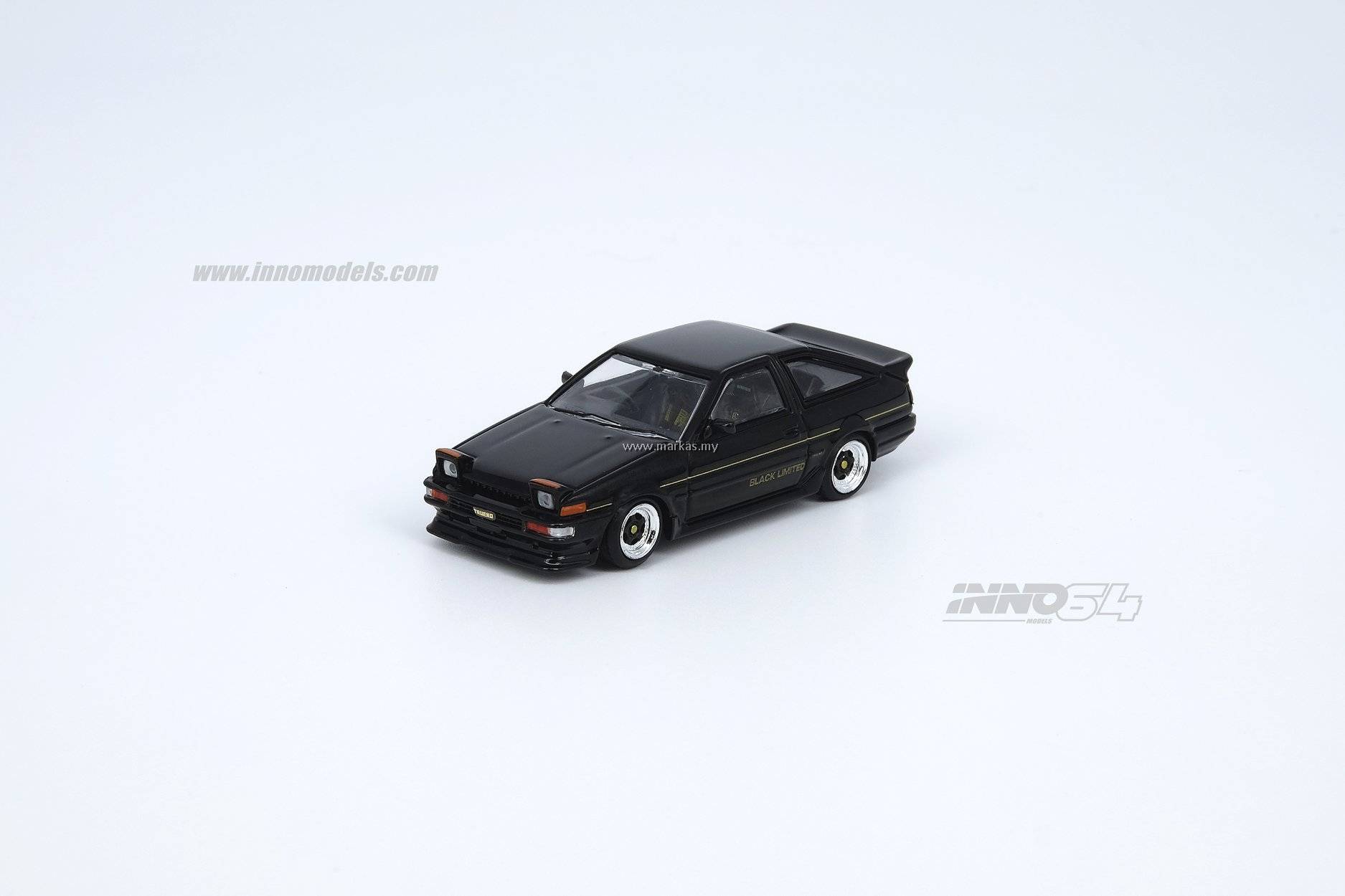 INNO MODELS INNO64 1/64 TOYOTA SPRINTER TRUENO AE86 BLACK LIMITED