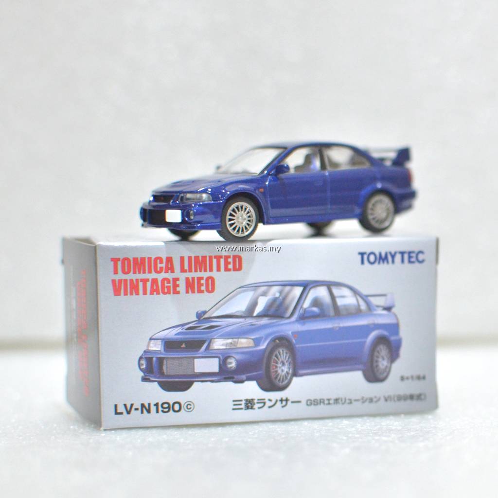 TOMICA LIMITED VINTAGE 1/64 LV-N190C MITSUBISHI LANCER GSR EVOLUTION VI ...