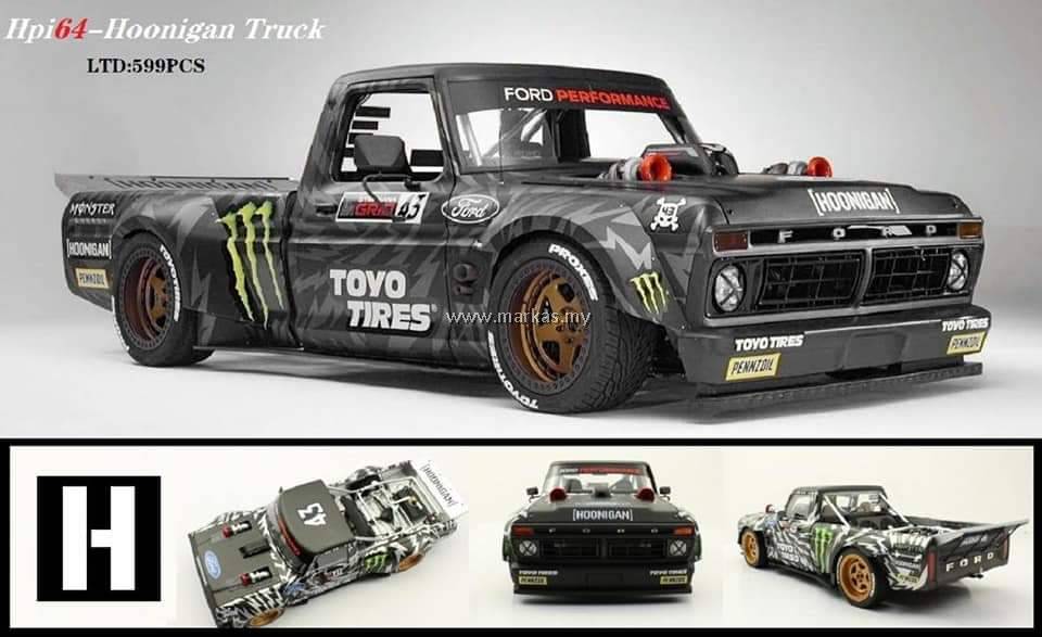 HPI64 MODELS 1/64 FORD PERFORMANCE HOOLIGAN TRUCK MONSTER TOYO TIRES ...