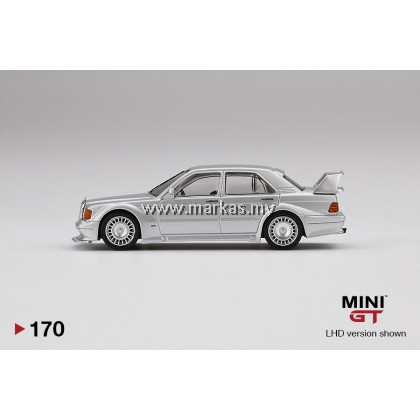 MINI GT 1/64 #170 MERCEDES BENZ 190E 2.5-16 EVOLUTION II DTM SILVER