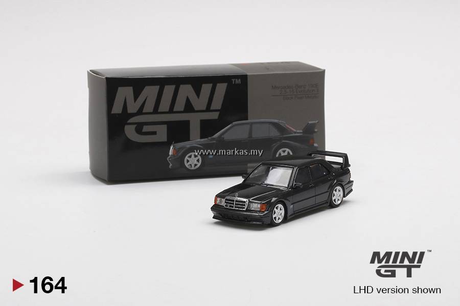 MINI GT 1/64 #164 MERCEDES BENZ 190E 2.5-16 EVOLUTION II BLACK