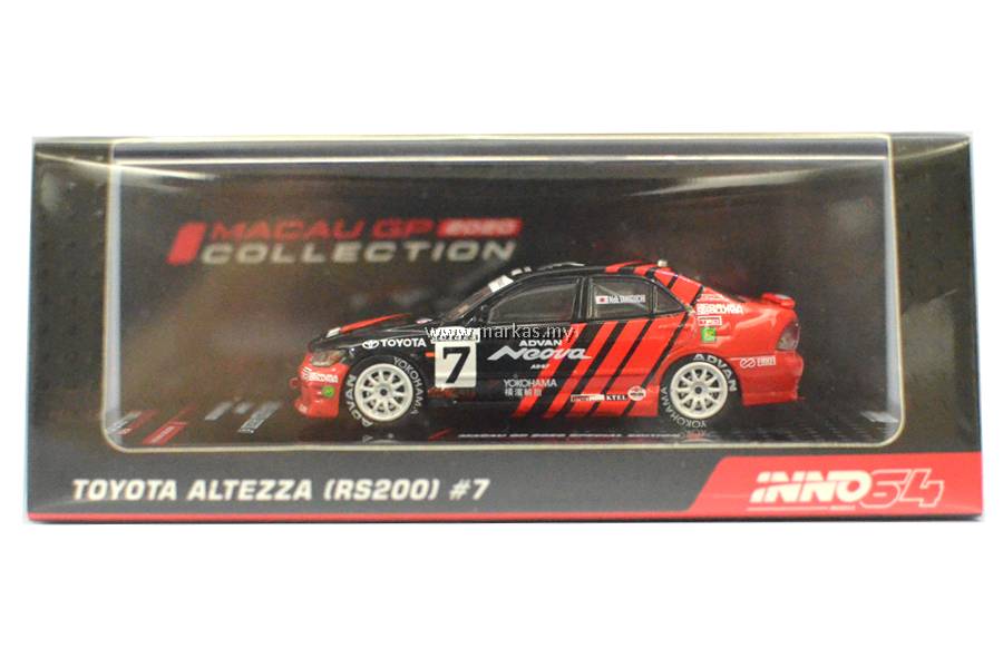INNO MODELS INNO64 1/64 TOYOTA ALTEZZA RS200 #7 TEAM ADVAN MACAU GRAND ...